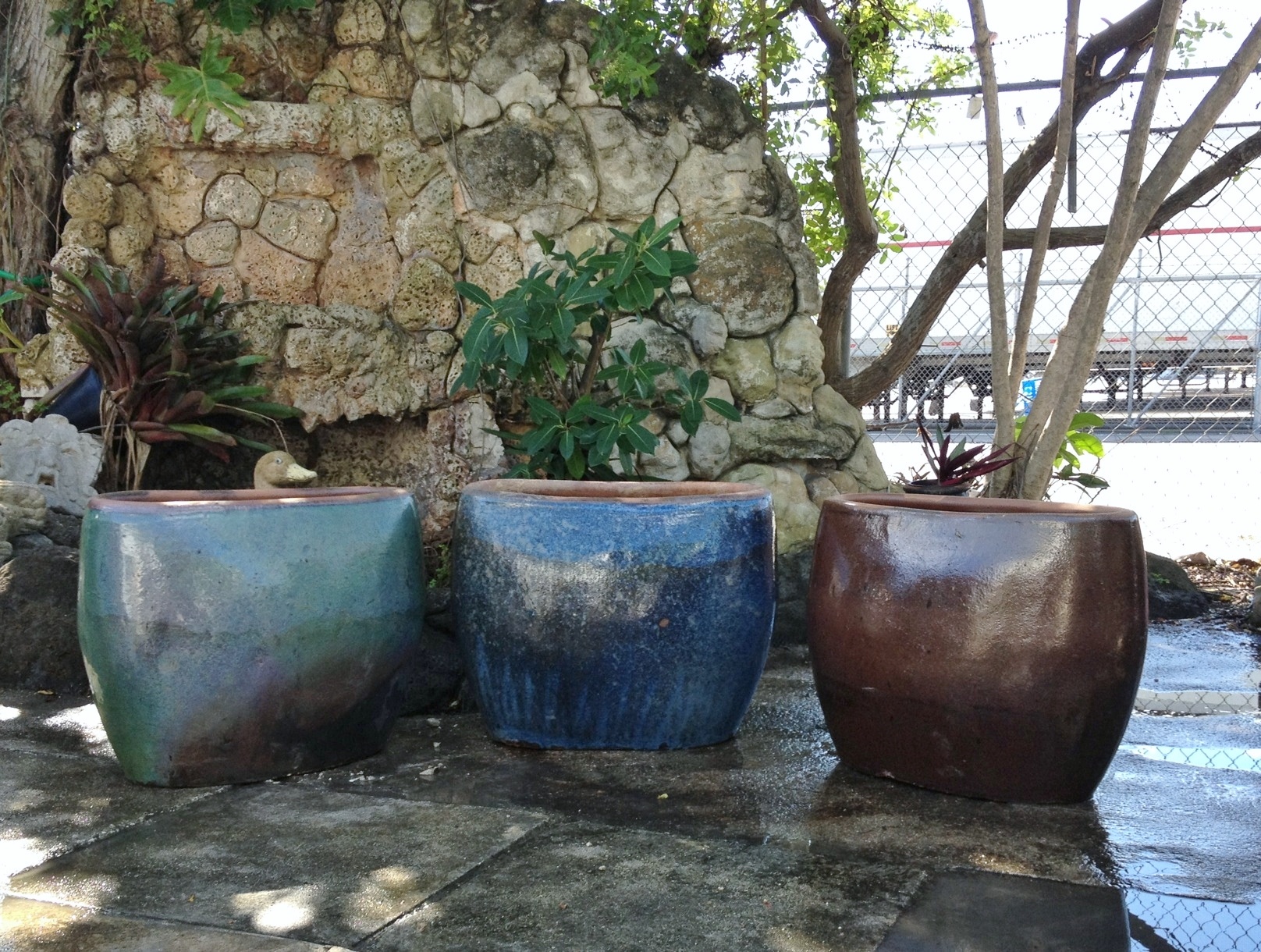 Oval Rustic Ceramic Planter / No.9030B | Urban Stoneworks